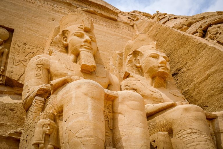 Abu Simbel Temple & Statues Of Ramses II In Egypt