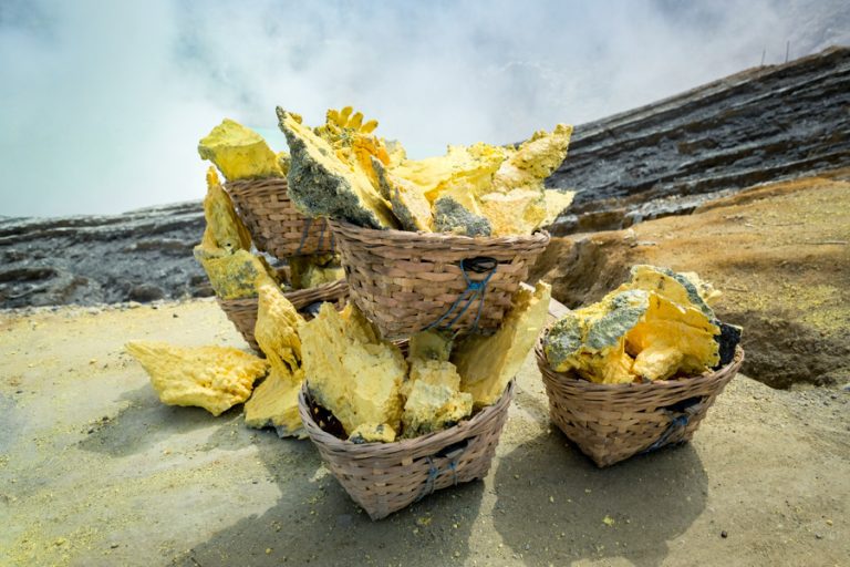 Kawah Ijen Volcano: The Mount Ijen Crater Lake & Blue Fire In ...