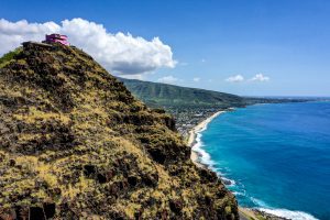 Pink Pillbox Hike In Oahu Hawaii (Maili / Puu O Hulu)