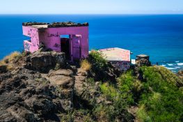 Pink Pillbox Hike In Oahu Hawaii (Maili / Puu O Hulu)